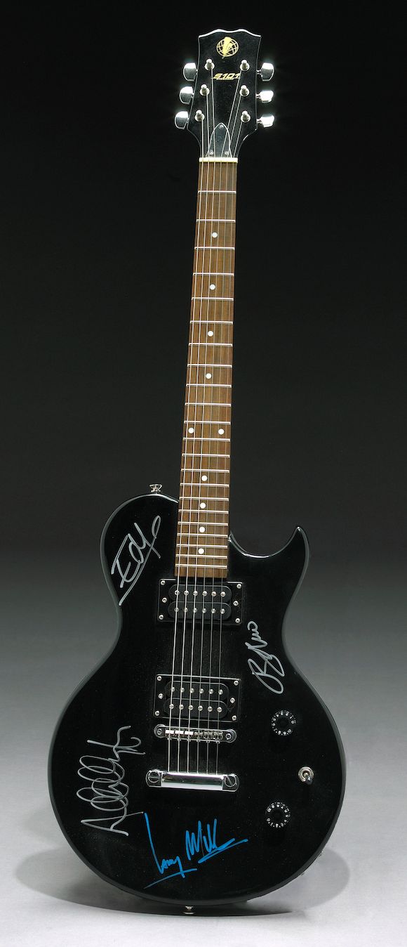 Bonhams : A U2 signed S101 Standard electric guitar