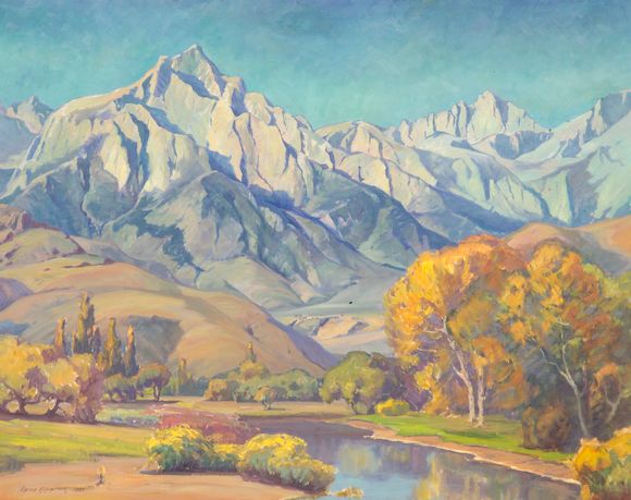 Bonhams : Aaron Edward Kilpatrick (1872-1953) Rugged Mountain Range ...