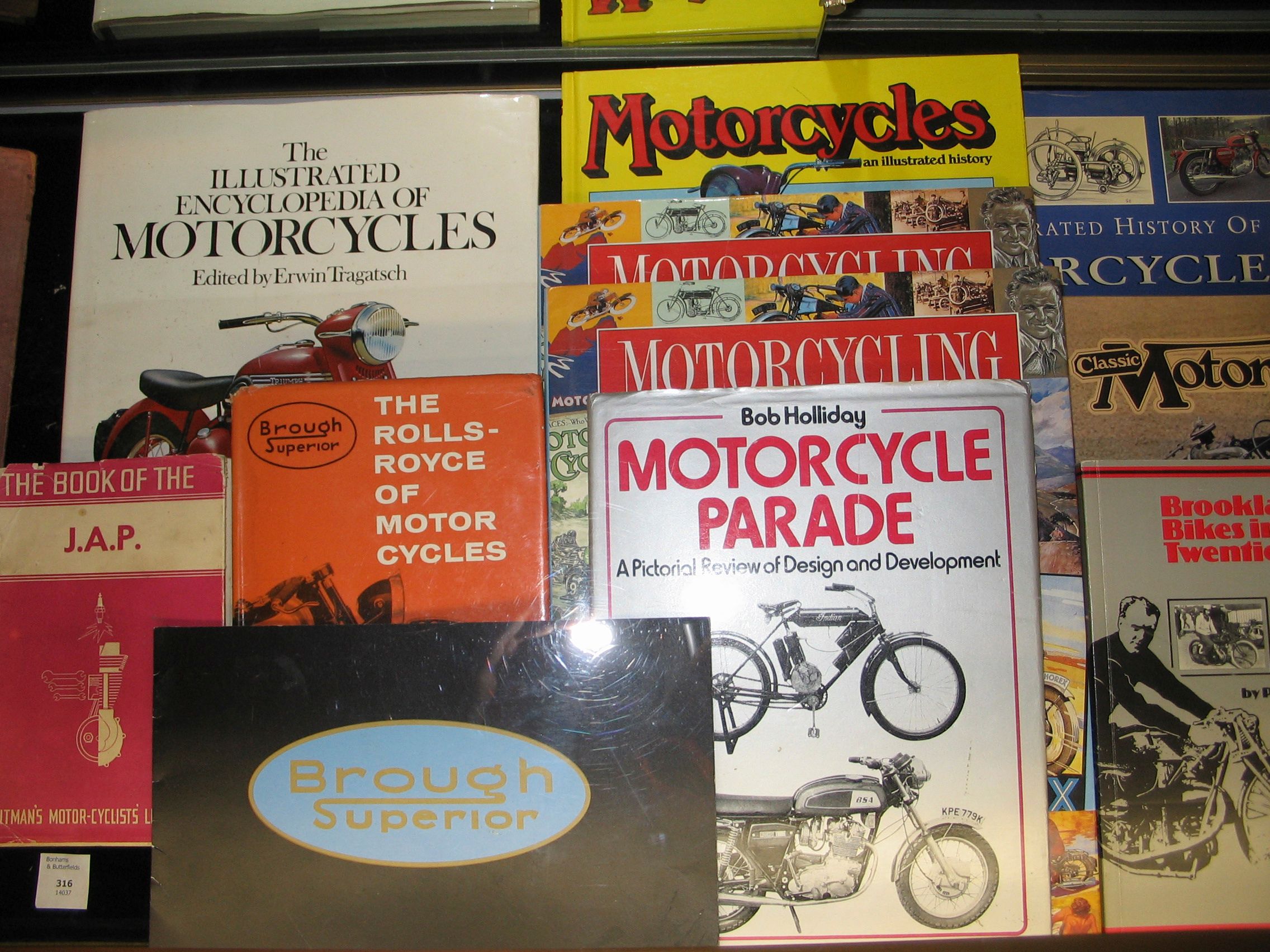 Bonhams Cars : A selection of motorcycling books,