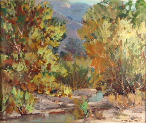 Bonhams : Victor S. Matson (1895-1972) Landscape 14 x 17in
