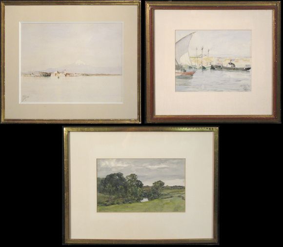 Bonhams : Howard Russell Butler (American, 1856-1934) A View of a Snow ...