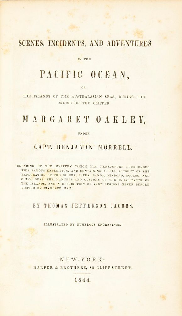 Bonhams : JACOBS, THOMAS JEFFERSON.