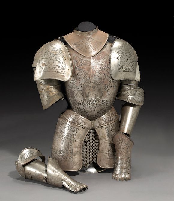 Bonhams : A suite of armor in the 16th century style