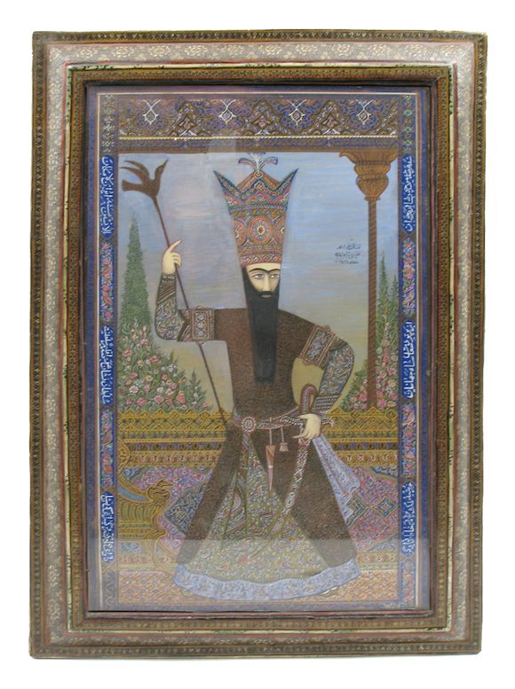 Bonhams : A painting of a Persian prince