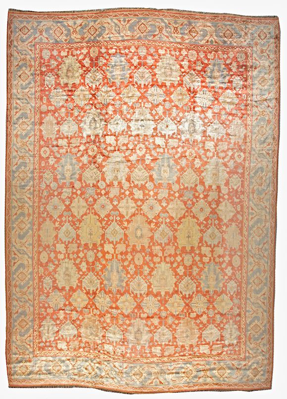 Bonhams : An Angora Oushak carpet West Anatolia size approximately 12ft ...