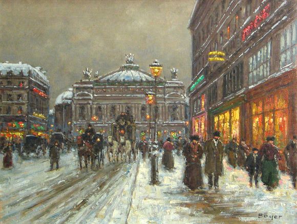 Bonhams : Boyer (French 20th century) A view of the Paris Opera House ...