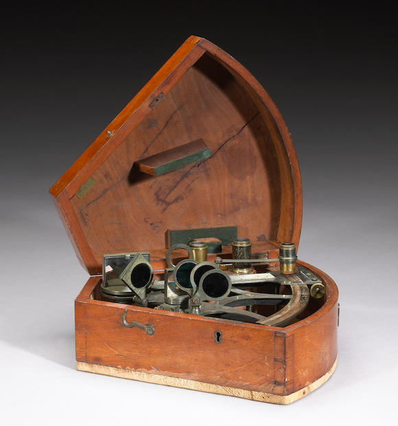 Bonhams A J Mcgregor Brass Octant Scottish Early 19th Century