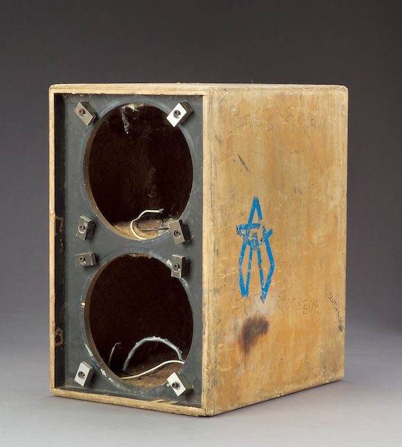 Bonhams : A wooden speaker box from The Wall of Sound, early 1970s