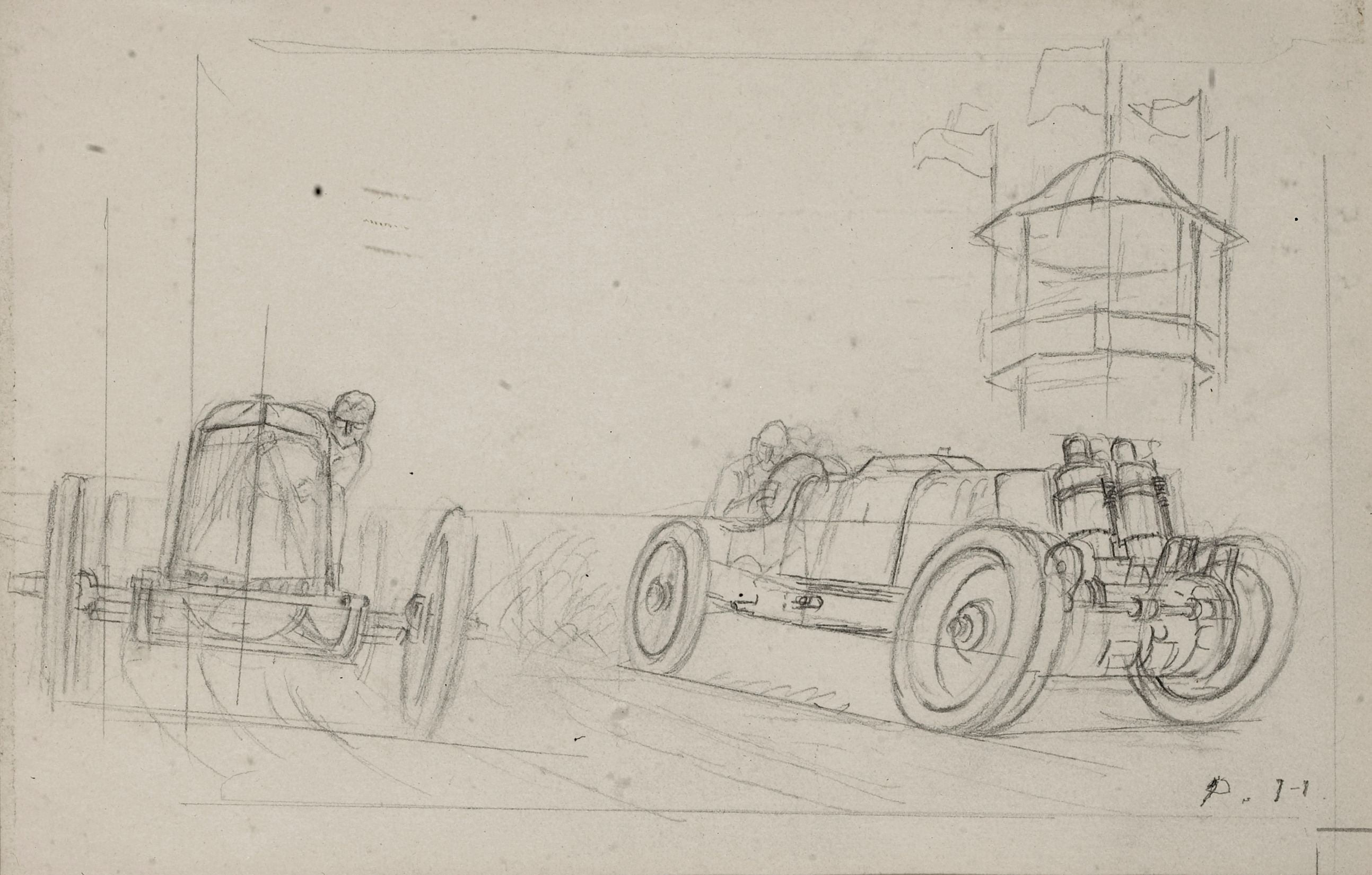 Bonhams Cars : Peter Helk (1893-1988), Barney Oldfield in The Green Dragon,