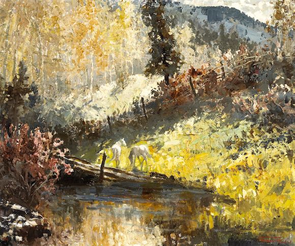 Bonhams : Fremont F. Ellis (American, 1897-1985) Yesterday, 1964 25 1/2 ...
