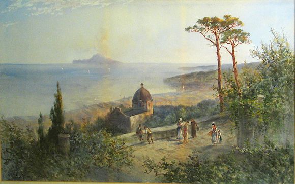 Bonhams : Hugo Anton Fisher (American, 1854-1916) Figures on a ...