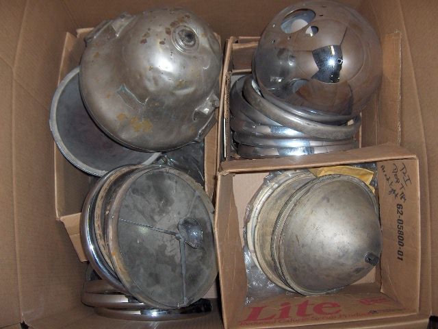 Bonhams Cars : A large quantity of lamp shells, spares and parts,