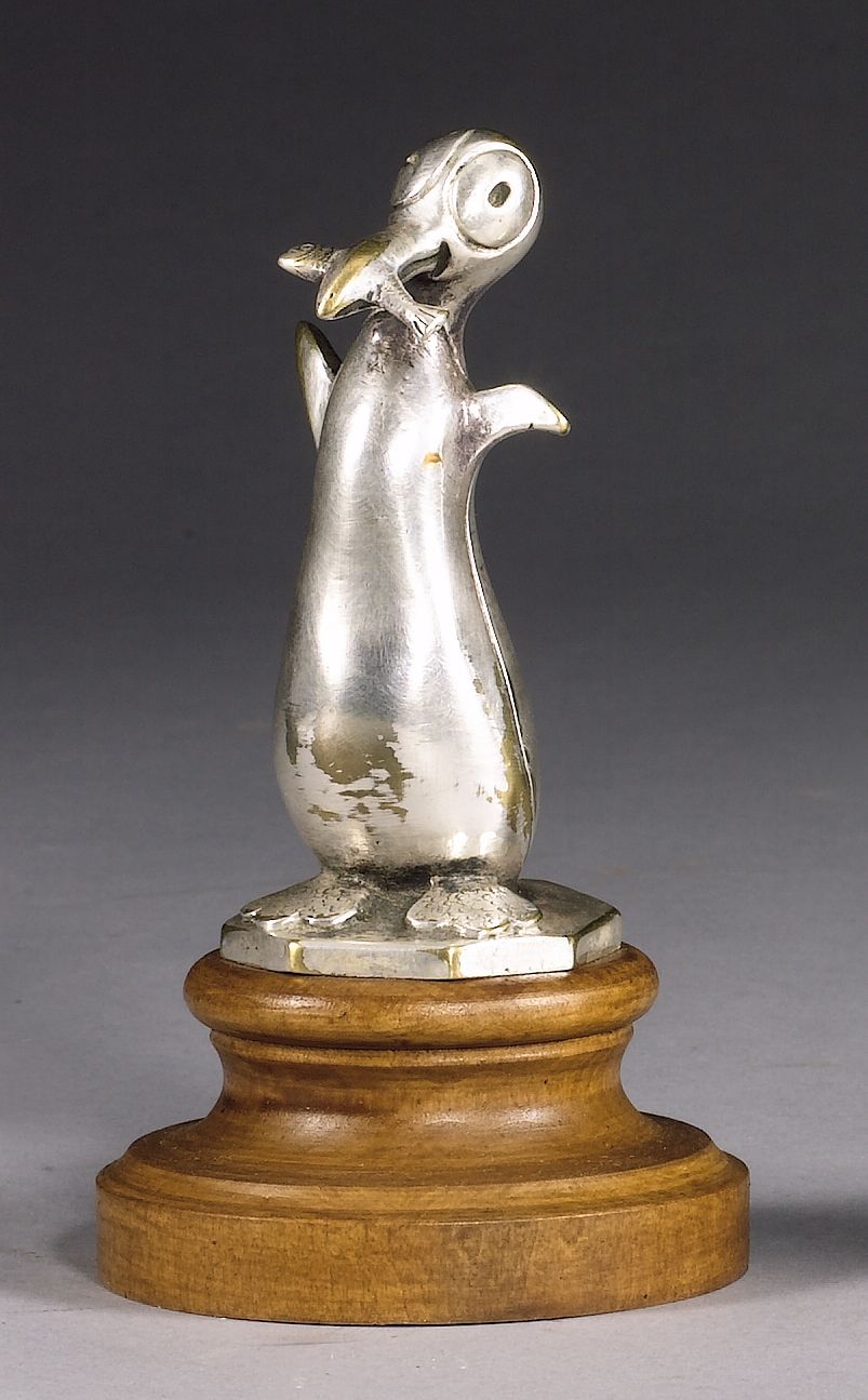 Bonhams Cars : A rare Alfred the Penguin “fisherman” mascot, French, 1925,