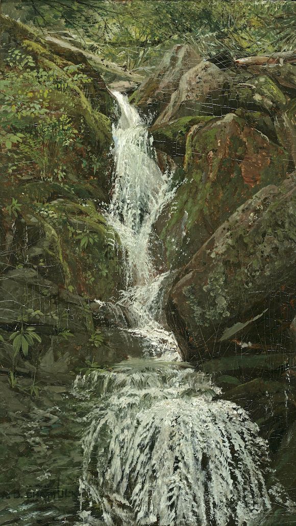 Bonhams : Aaron Draper Shattuck (American, 1832-1928) Cascade, New ...