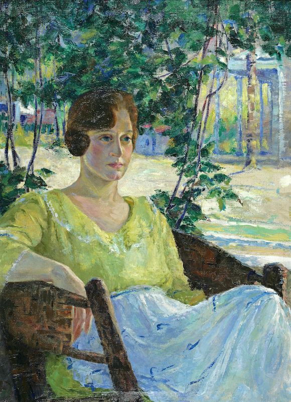 Bonhams : Louise Eleanor Zaring (American, 1872-1970) Portrait of ...