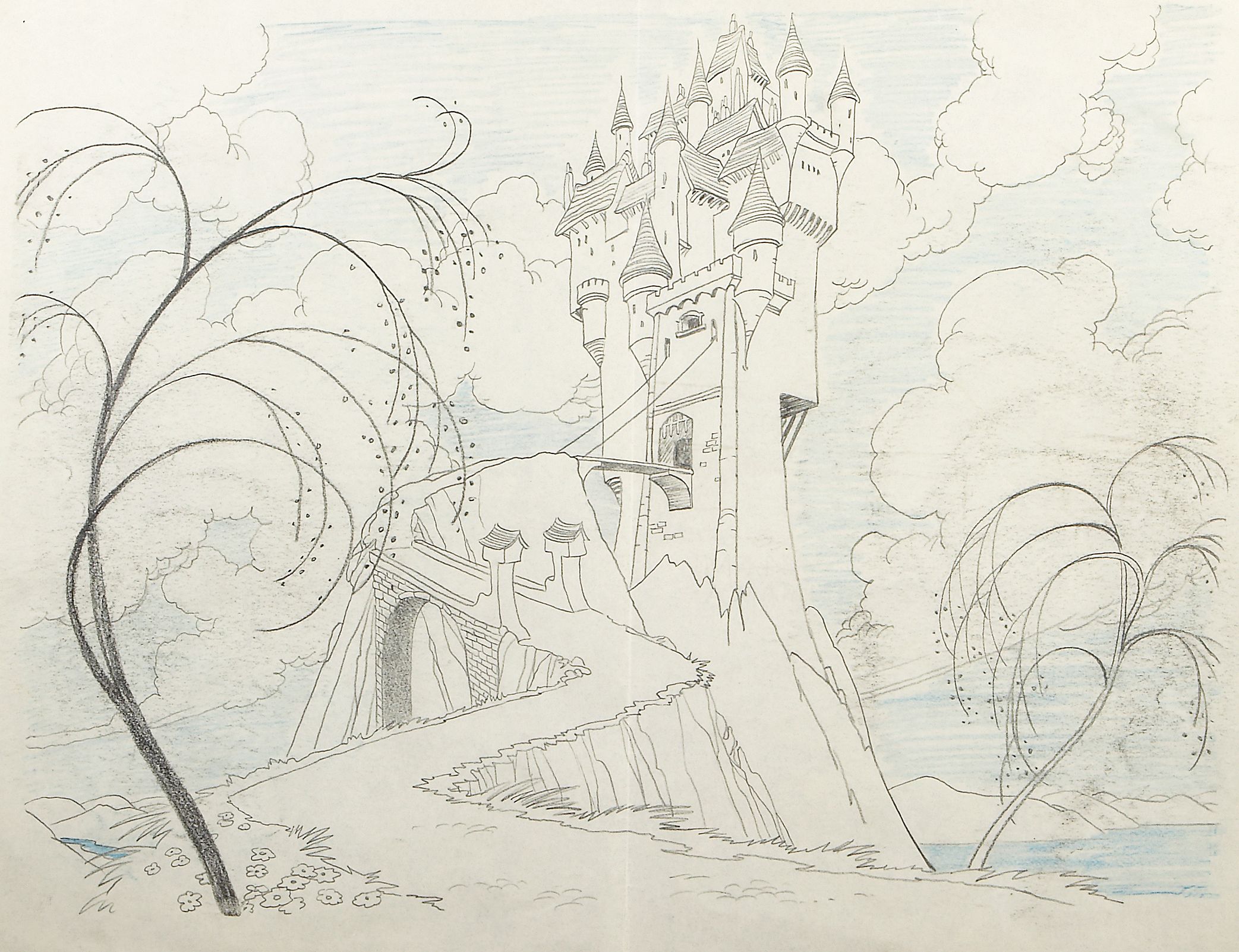Carl Barks - Original Artwork for Drawing Submitted in 1935 to Walt ...