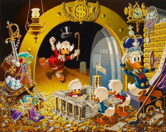 Bonhams : Carl Barks - Original Artwork to the Painting entitled "Hands ...