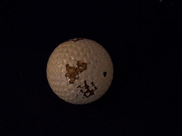 Bonhams : A Goodrich 'The Meteor' golf ball, circa 1912,