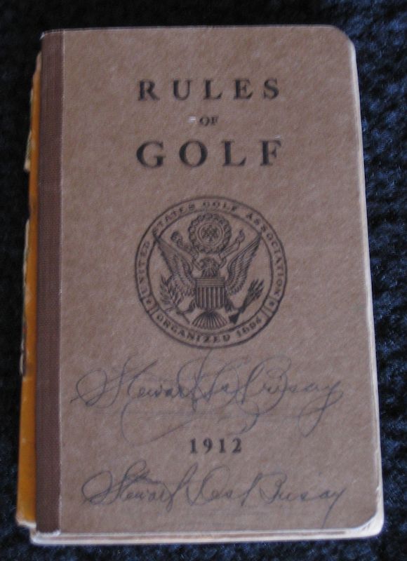 Bonhams : A USGA 1912 Rules of Golf booklet,