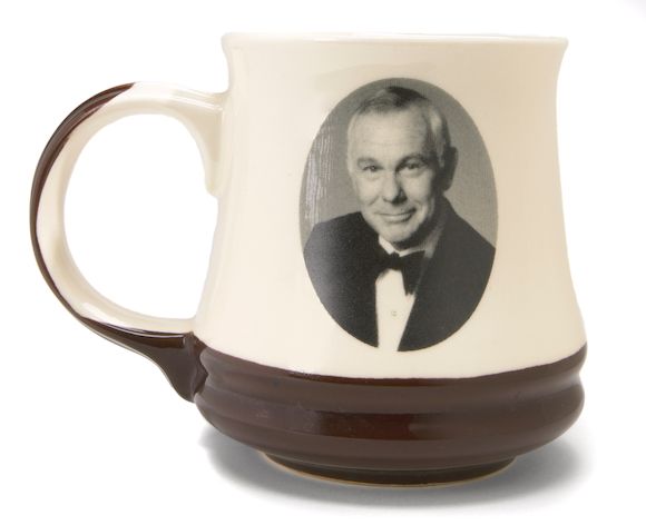 Bonhams : A Johnny Carson coffee mug made for The Tonight Show, late 1970s