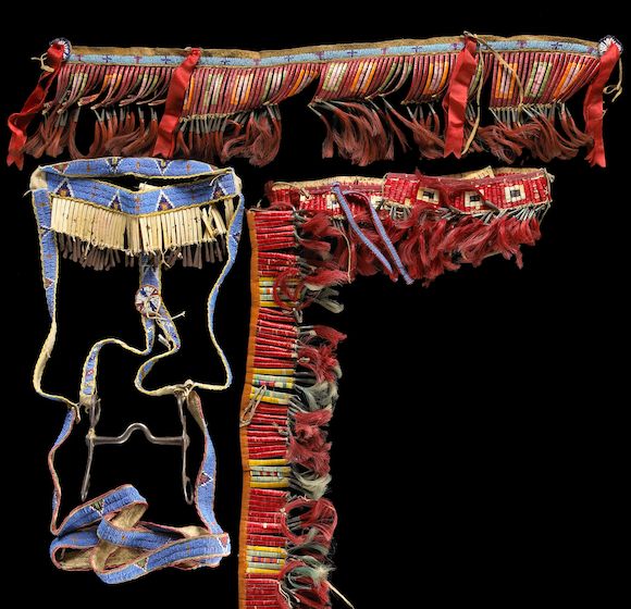 Bonhams : A group of Plains horse decorations