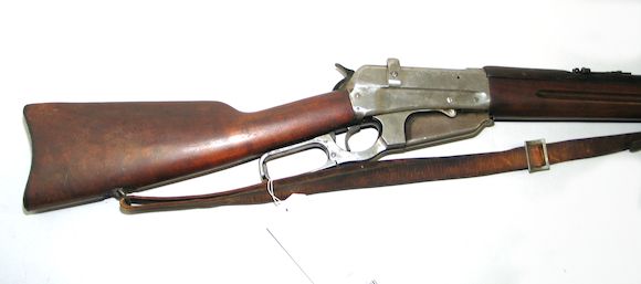 Bonhams : A scarce Winchester Model 1895 Russian lever action musket