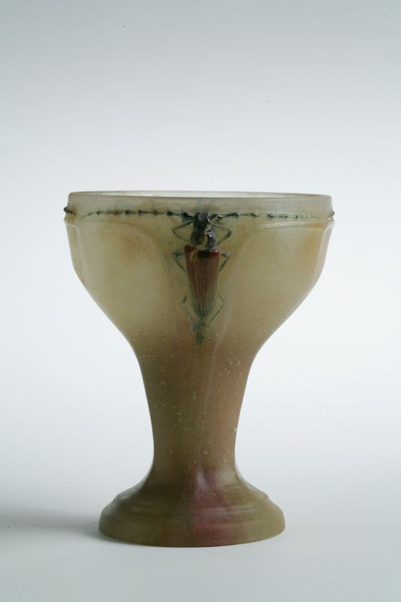 Bonhams : An Almeric Walter pâte-de-verre beetle vase