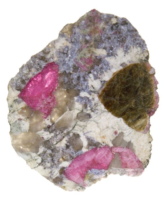 Bonhams : Tourmaline in Matrix Slice