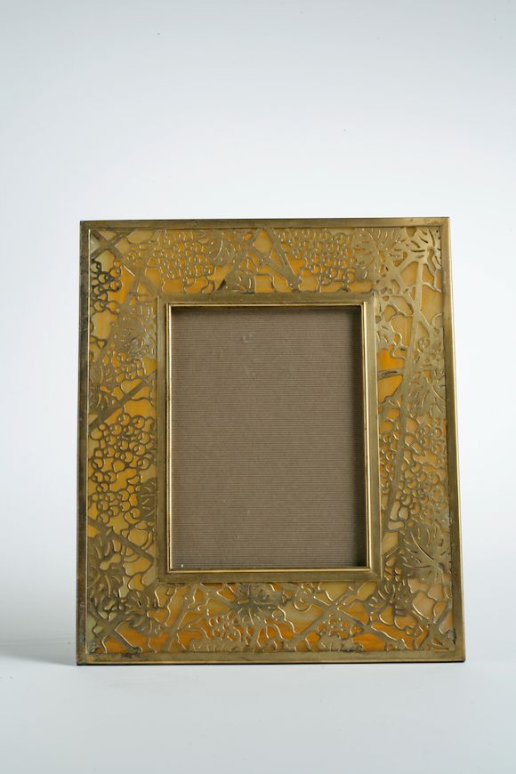 Bonhams : A Tiffany Studios gilt-bronze Grapevine picture frame