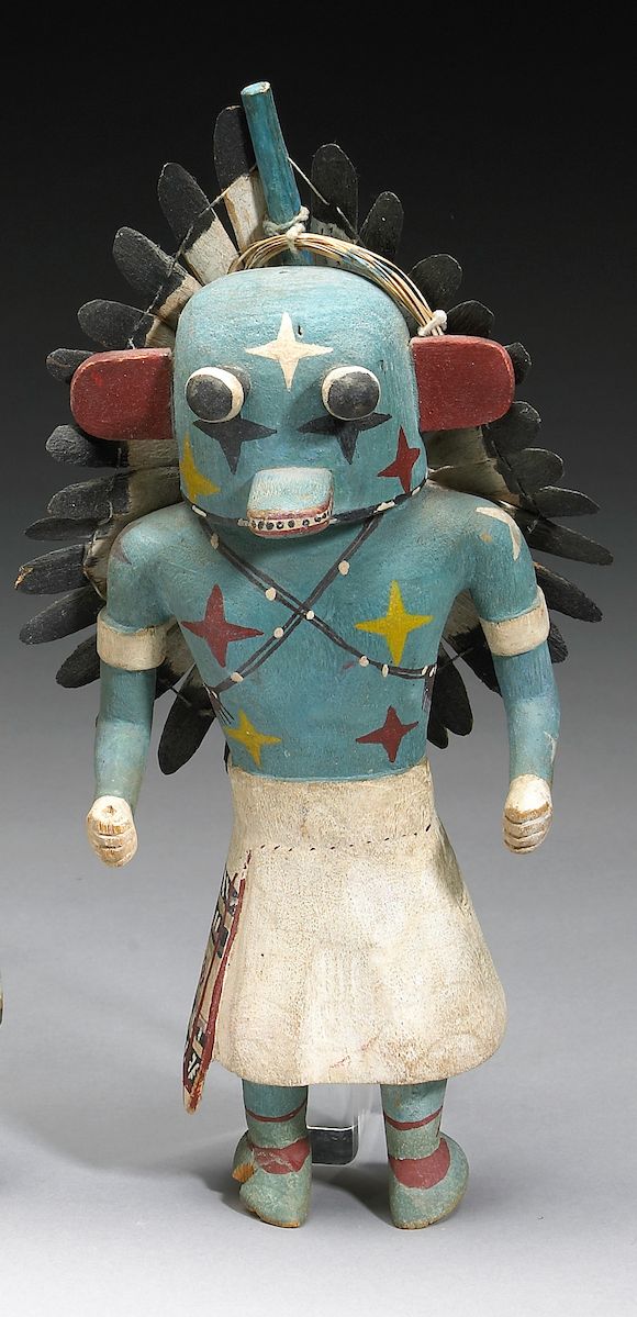 Bonhams : A Hopi kachina doll: Na-ngasohu or Chasing Star