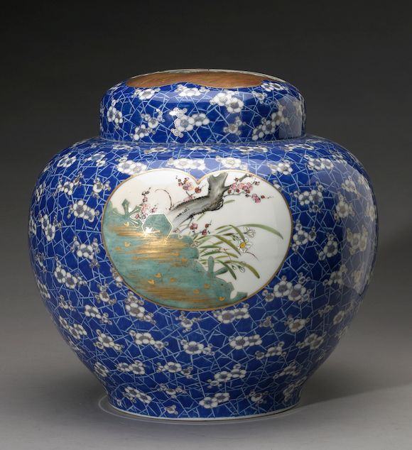 Bonhams : A fine studio ware ceramic tea storage jar Early 20th Century ...