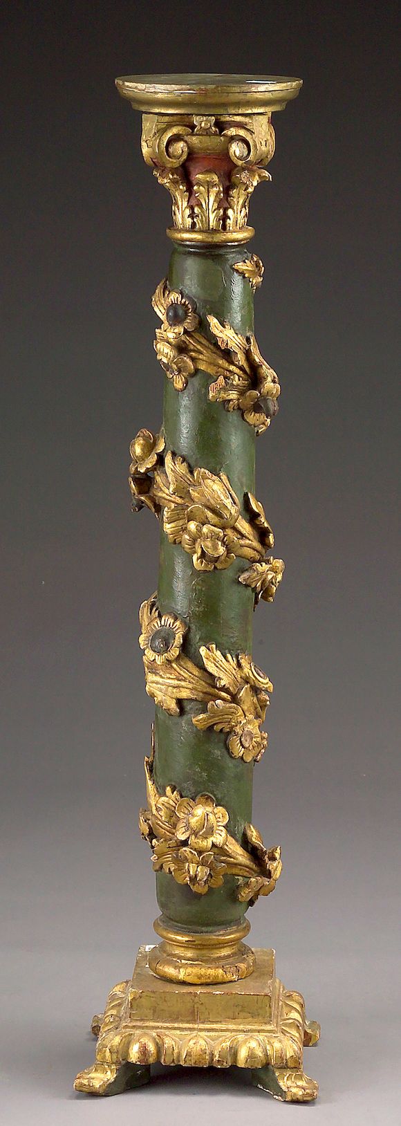 Bonhams : A Spanish Baroque giltwood column