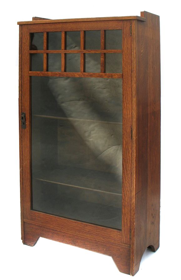 Bonhams : A Paine Furniture Company glazed front oak bookcase