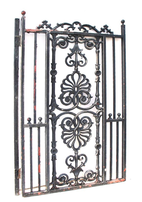 Bonhams : A Neoclassical style wrought iron gate