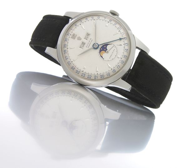 Bonhams : Rolex. An exceptionally fine and rare stainless steel self ...