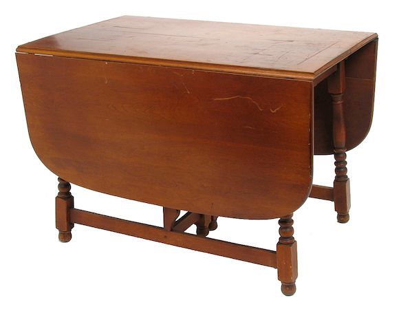 Bonhams : A cherry gate leg table
