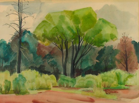Bonhams : Frode Nielsen Dann (American, b.1892) A California Landscape ...