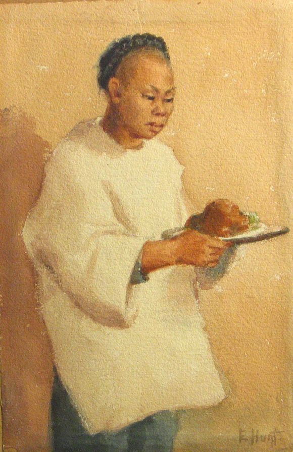Bonhams : Esther Anna Hunt (American, 1875-1951) Chinese girl holding a ...