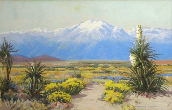 Bonhams : Deidrich Henry Gremke (American, 1860-1939) Desert in flower ...