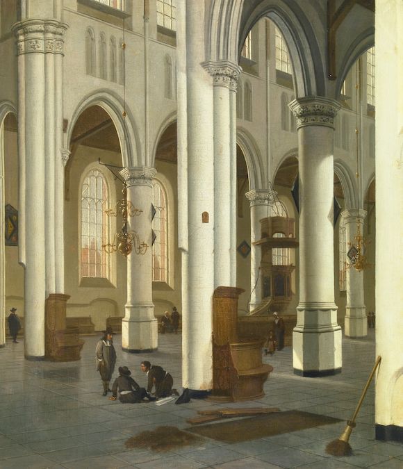Bonhams : Hendrick Cornelisz van der Vliet (Dutch, 1611-1675) A church ...