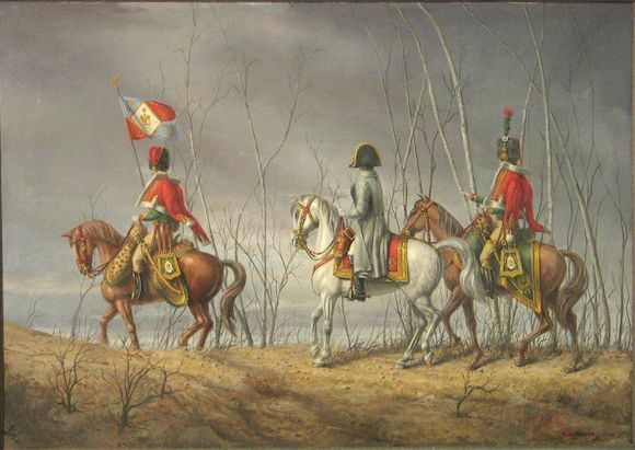 Bonhams : Raymond Whyte (American, 1923-2002) Napoleon, 1980 24 x 36in