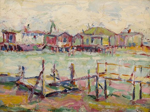 Bonhams : Louis Siegriest (American, 1899-1989) Seattle Houseboats ...