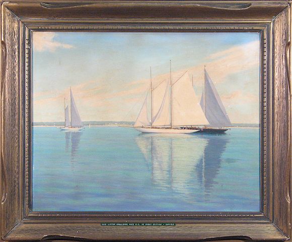 Bonhams : Fred H. Daniels (American, born 1872) Harbor Calm, 1946 24 x 30in