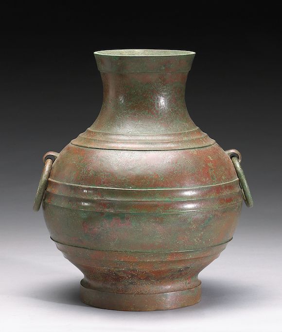 Bonhams : A bronze hu Han Dynasty