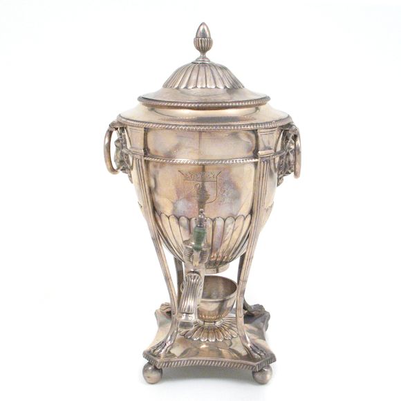 Bonhams : George III Silver Small Hot Water Urn by John Eames