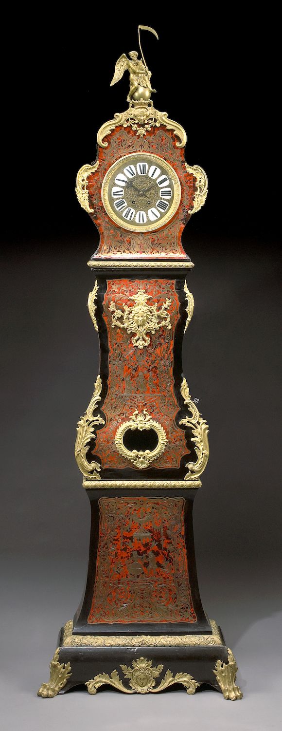 Bonhams : A Regence style gilt bronze mounted Boulle decorated ebonized ...