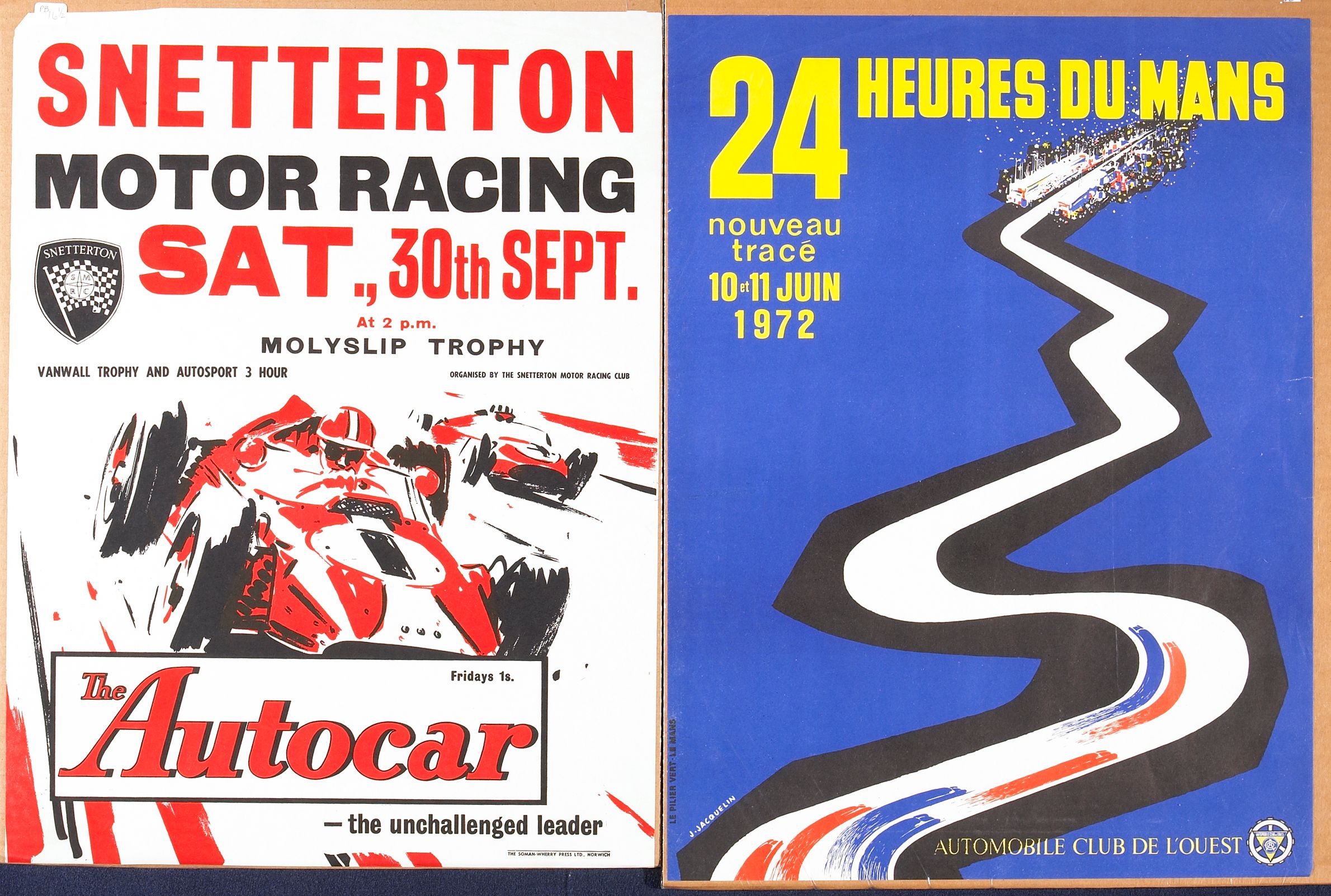 Bonhams Cars : Two European automobile racing posters,