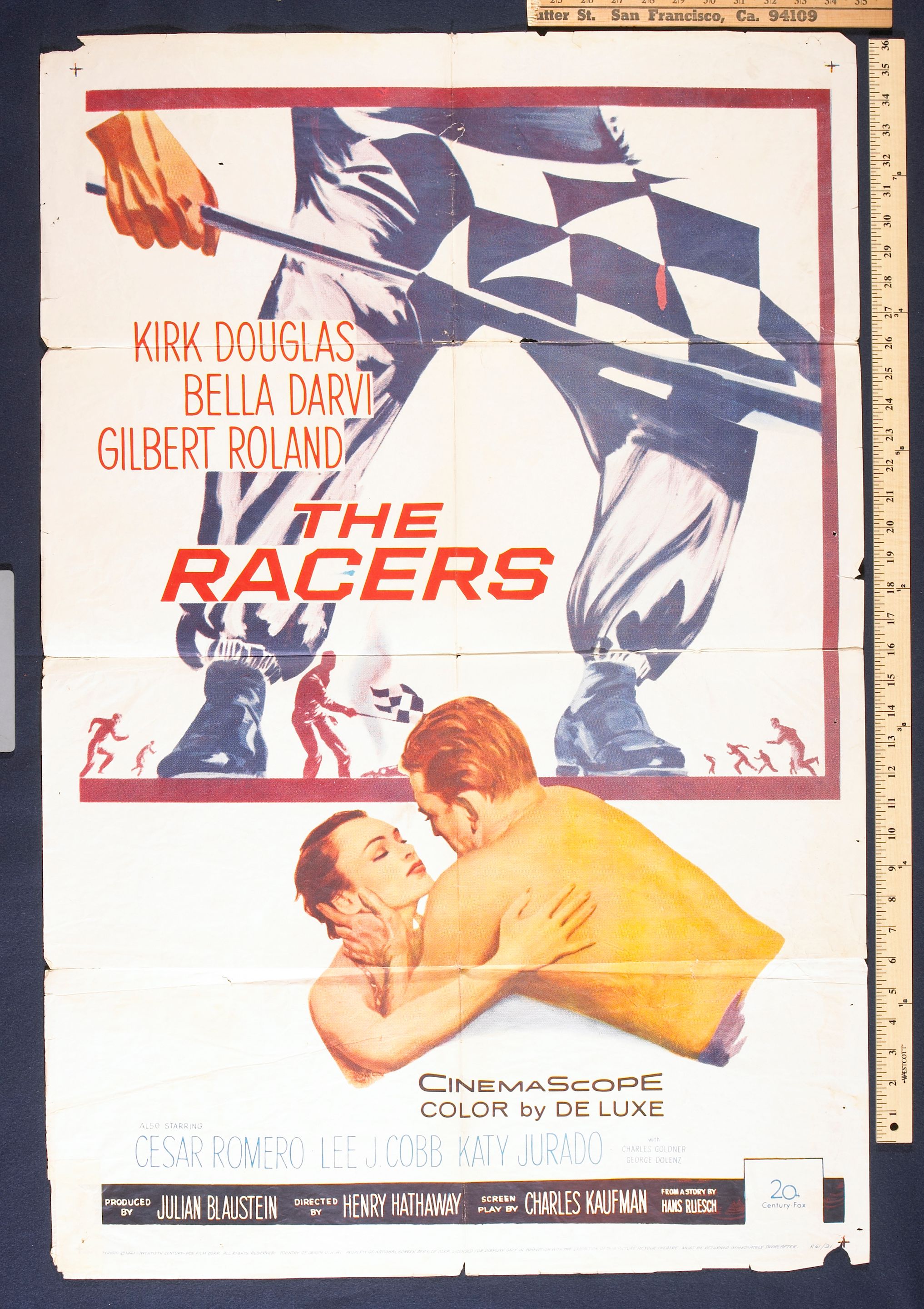 Bonhams Cars : A "The Racers" movie poster, 1961,