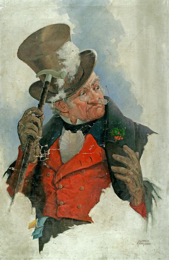 Bonhams : Alfred Conyers (American 20th Century) Portrait of Ebenezer ...