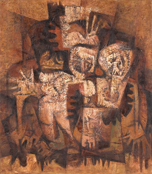 Bonhams : Tapan Ghosh (b. 1940) Three Figures